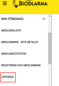 Registrera och avsluta uppdrag – Biodlarna
